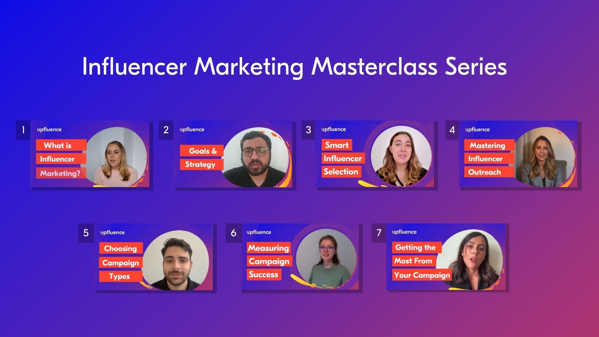 Influencer Marketing Masterclass Series - Upfluence